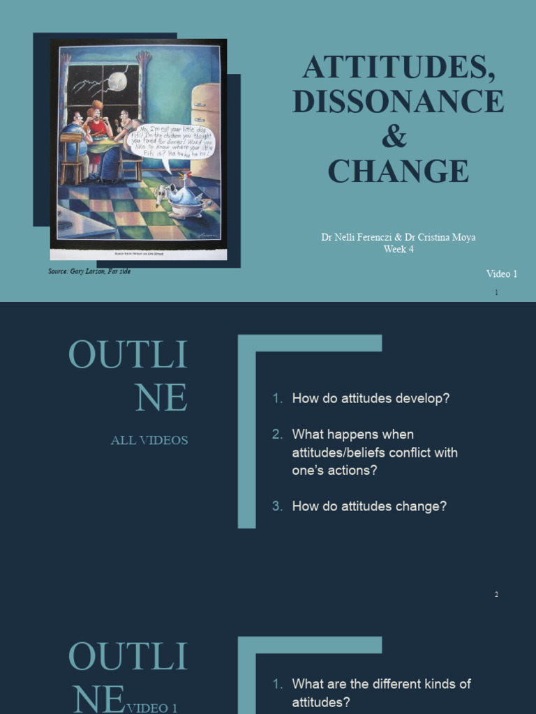 Lecture 4 Attitudes Dissonance | PDF | Attitude (Psychology) | Persuasion