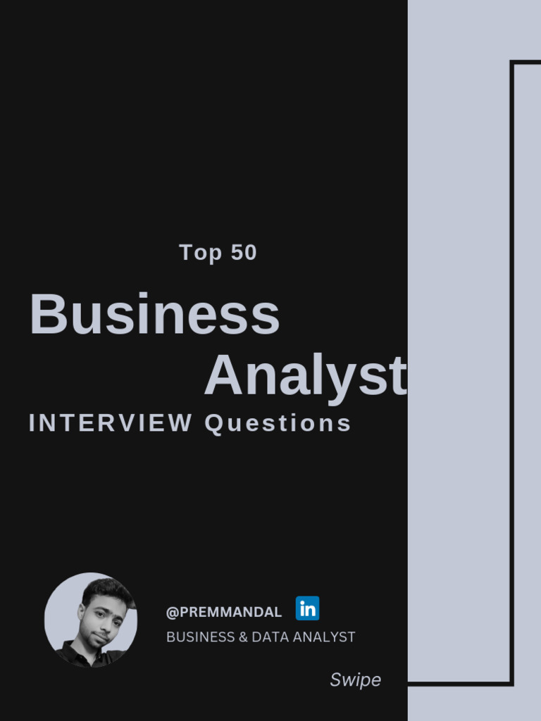 Business Analyst Interview Questions | PDF | Business Analysis | Agile ...