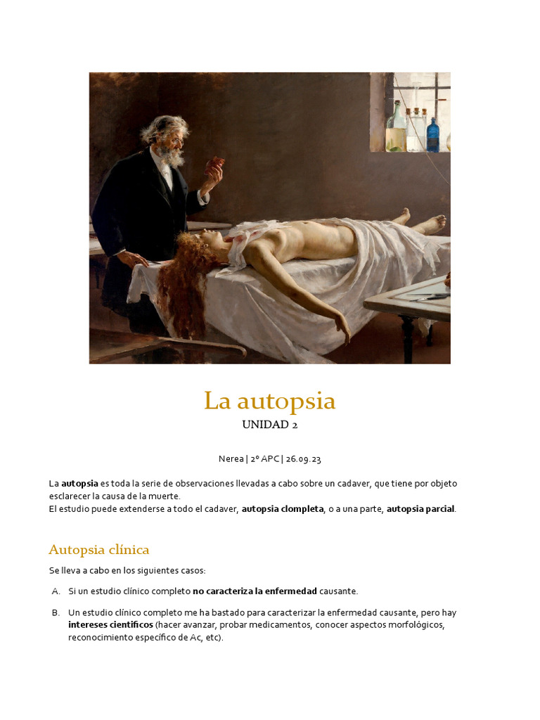 2 - Autopsias | PDF | Autopsia | Medicina CLINICA