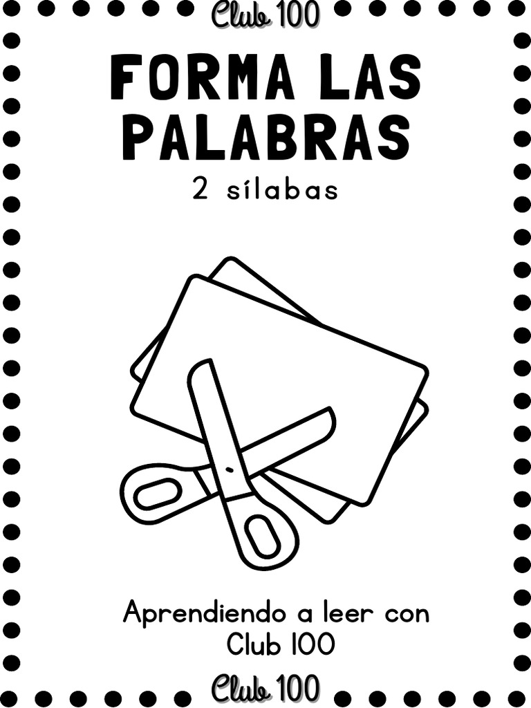 Forma Las Palabras - 2 Silabas | PDF