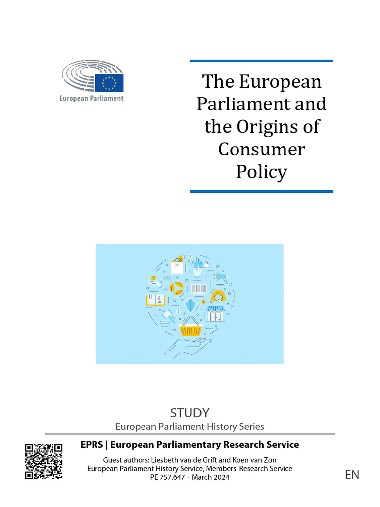 The European Parliament and The Origins of Consumer Policy | PDF ...