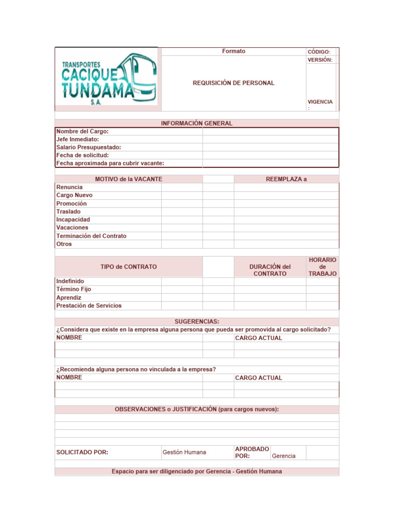 1 Formato de Requisicion | PDF