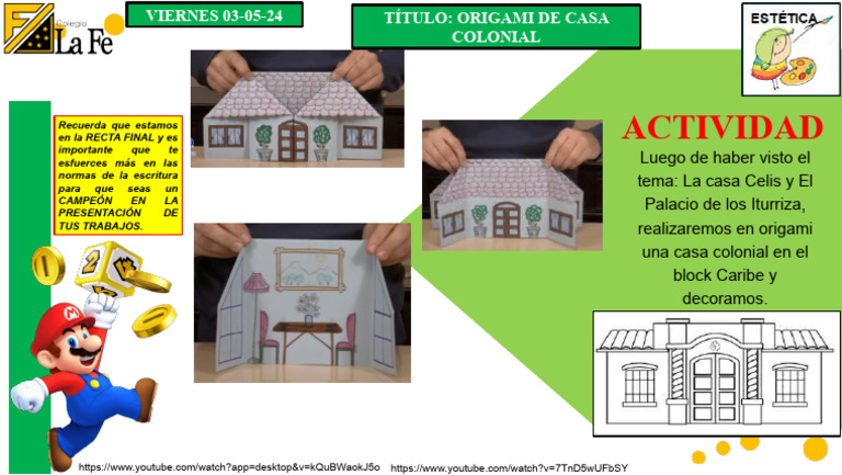 Viernes 03 Origami de Casa Colonial | PDF
