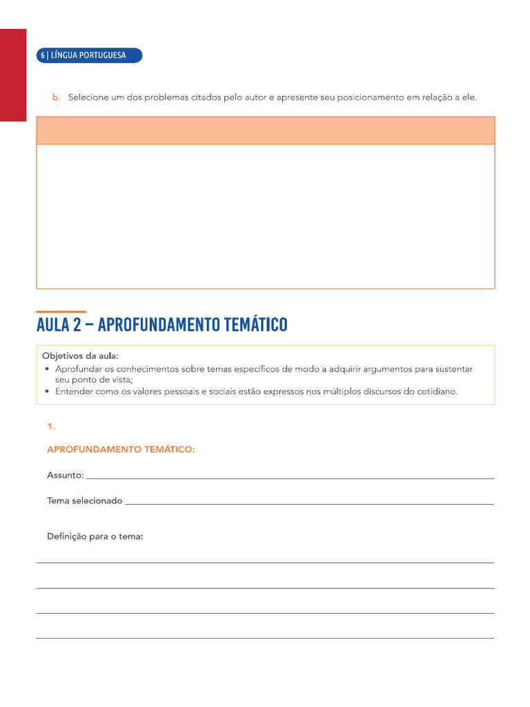 Aprofundamento Tematico | PDF