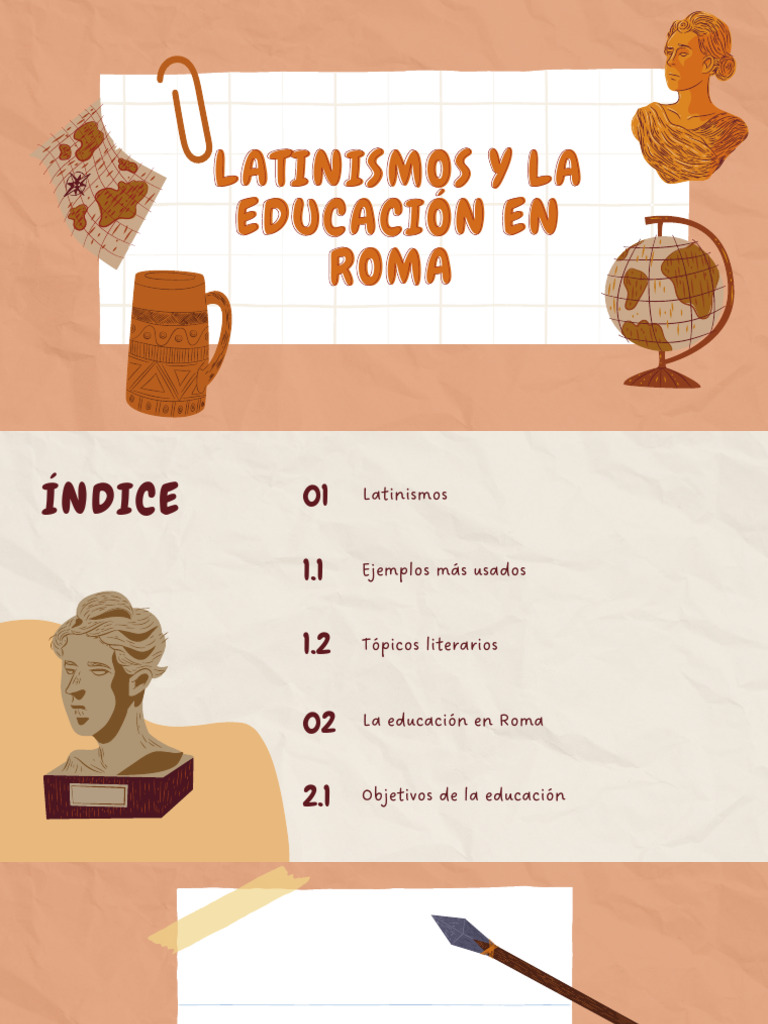 Latinismos Y La Educación en Roma | PDF | Antigua Grecia