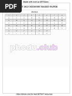 Phodu Club BITSAT Preparation Guide | PDF | Chemistry | Physical Sciences
