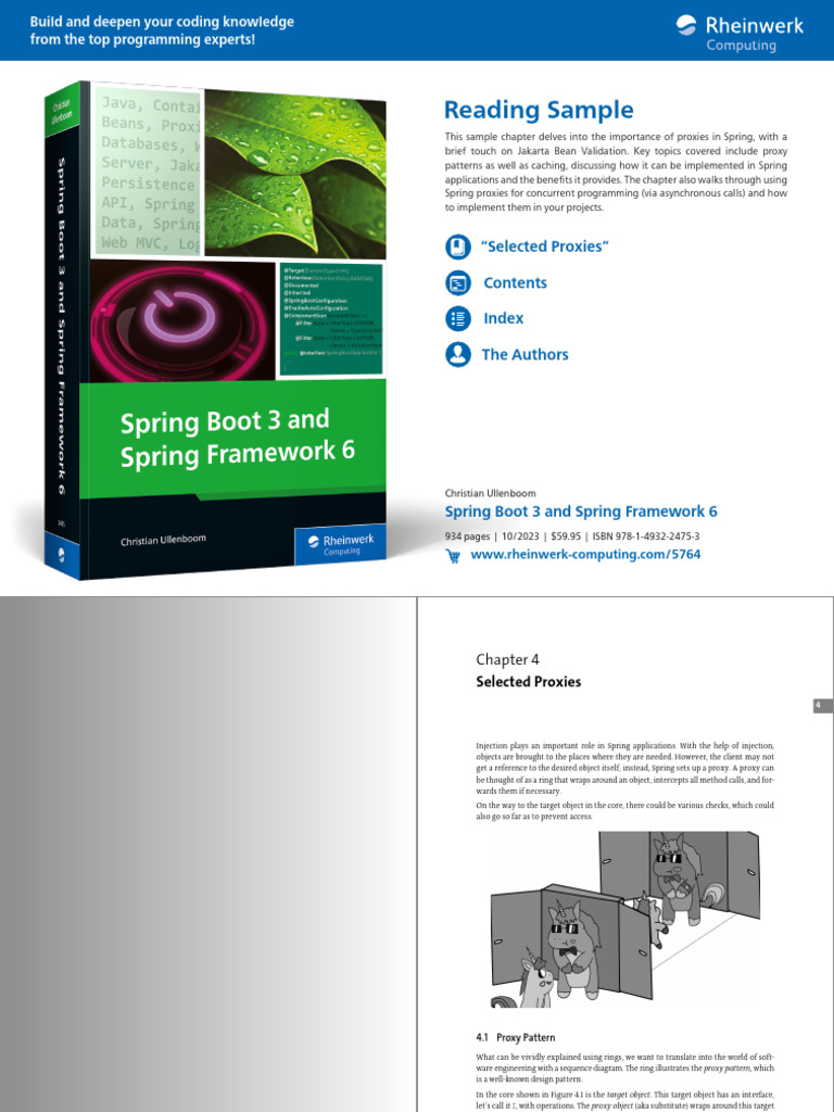 Reading Sample Sap Press Spring Boot 3 And Spring Framework 6 Pdf Inheritance Object
