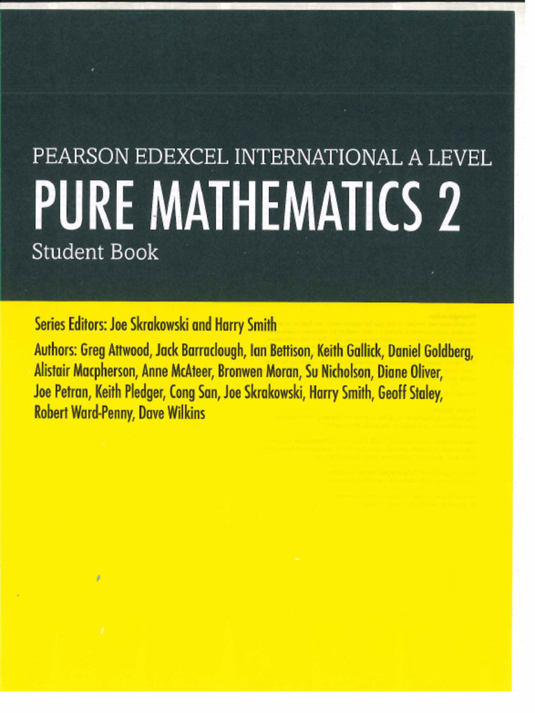 Pure Mathematics 2 | PDF