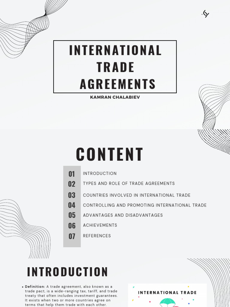 International Trade Agreement | PDF | Trade Agreements | Exports