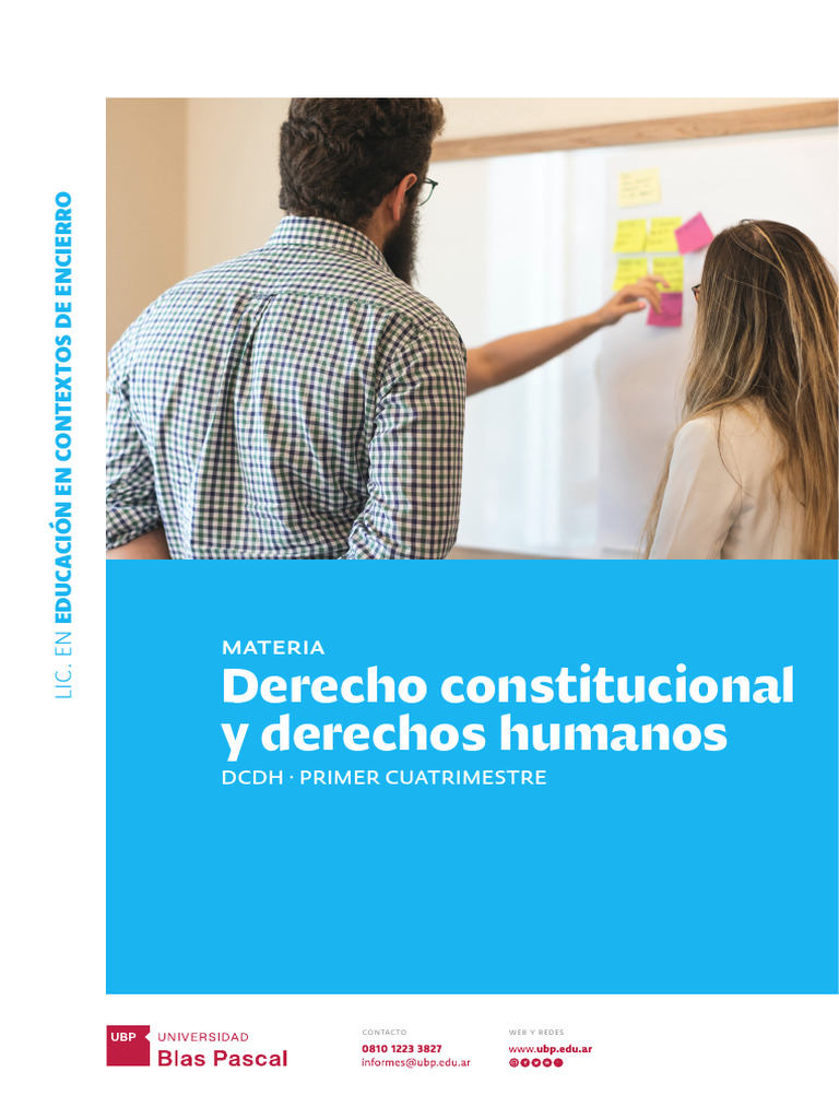 Derecho Constitucional y Derechos Humanos | PDF | Constitución ...