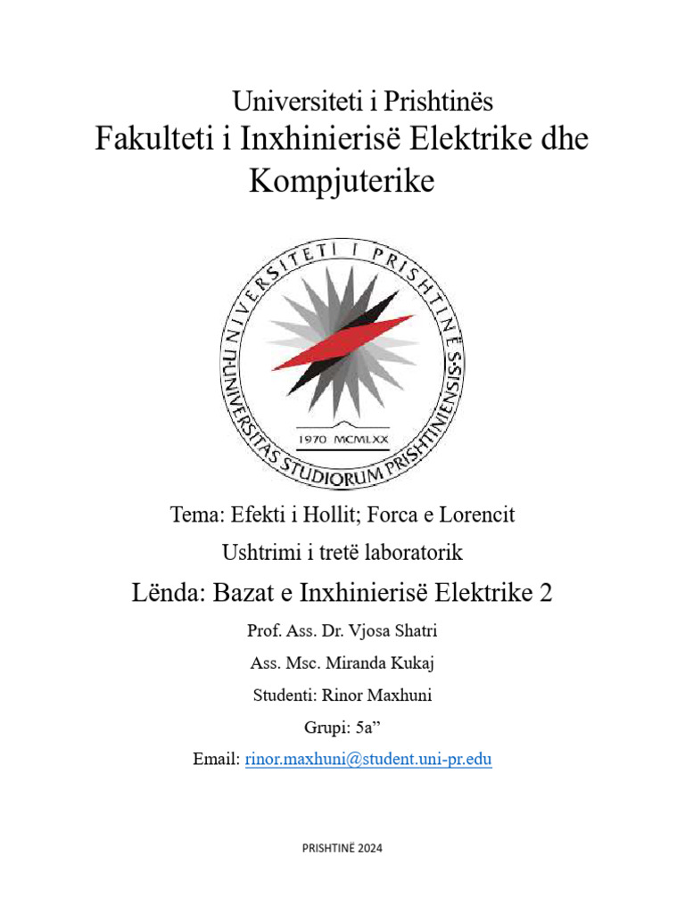 Fakulteti I Inxhinierisë Elektrike Dhe Kompjuterike: Universiteti I ...