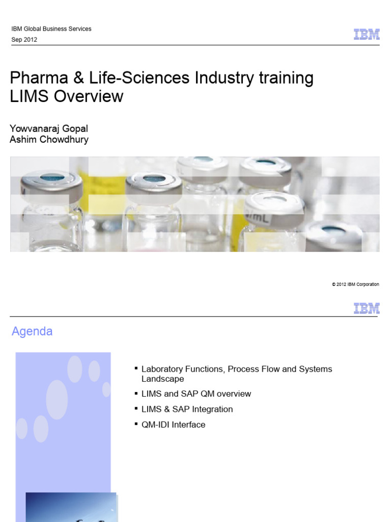 Lims Sap Integration PDF Free | PDF | Laboratories | Automation