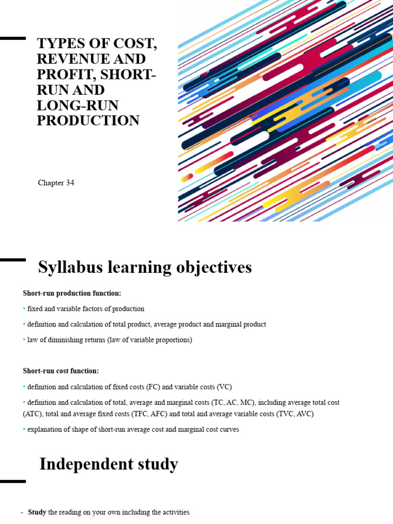 Lesson Slides | PDF | Marginal Cost | Production Function