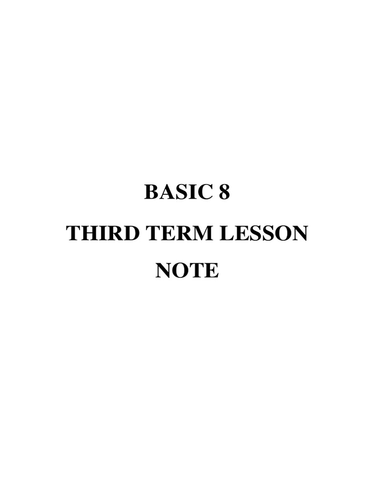 JSS2 History Lesson Note Third Term | PDF | Igbo People | Nigeria