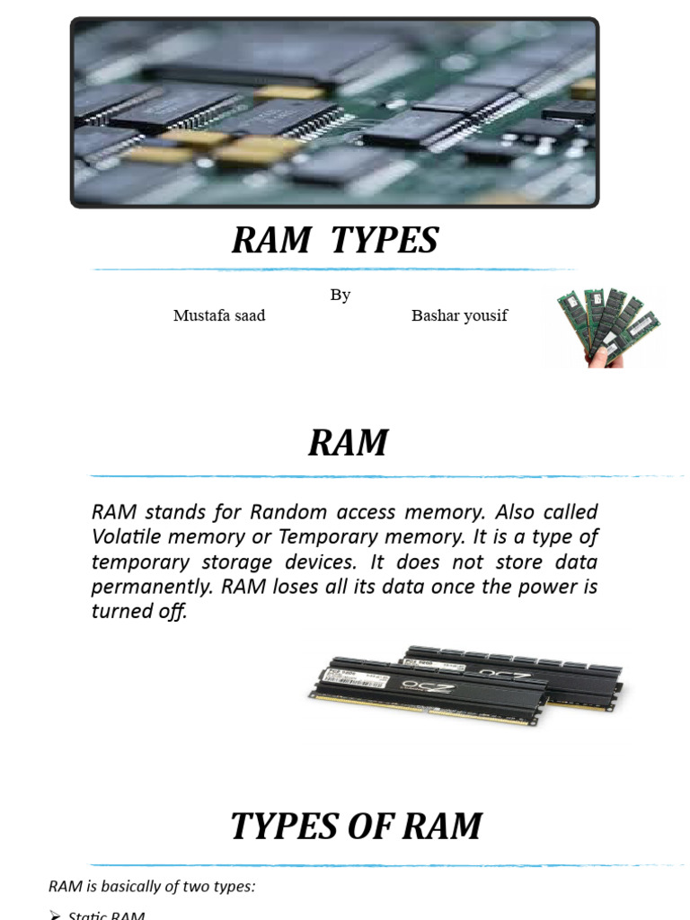 Ram Types | Download Free PDF | Dynamic Random Access Memory | Random Access Memory