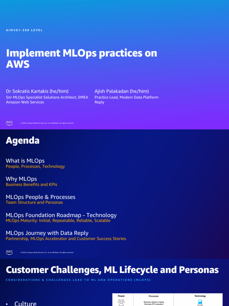Implement MLOps Practices On AWS | PDF | Amazon Web Services | Computing