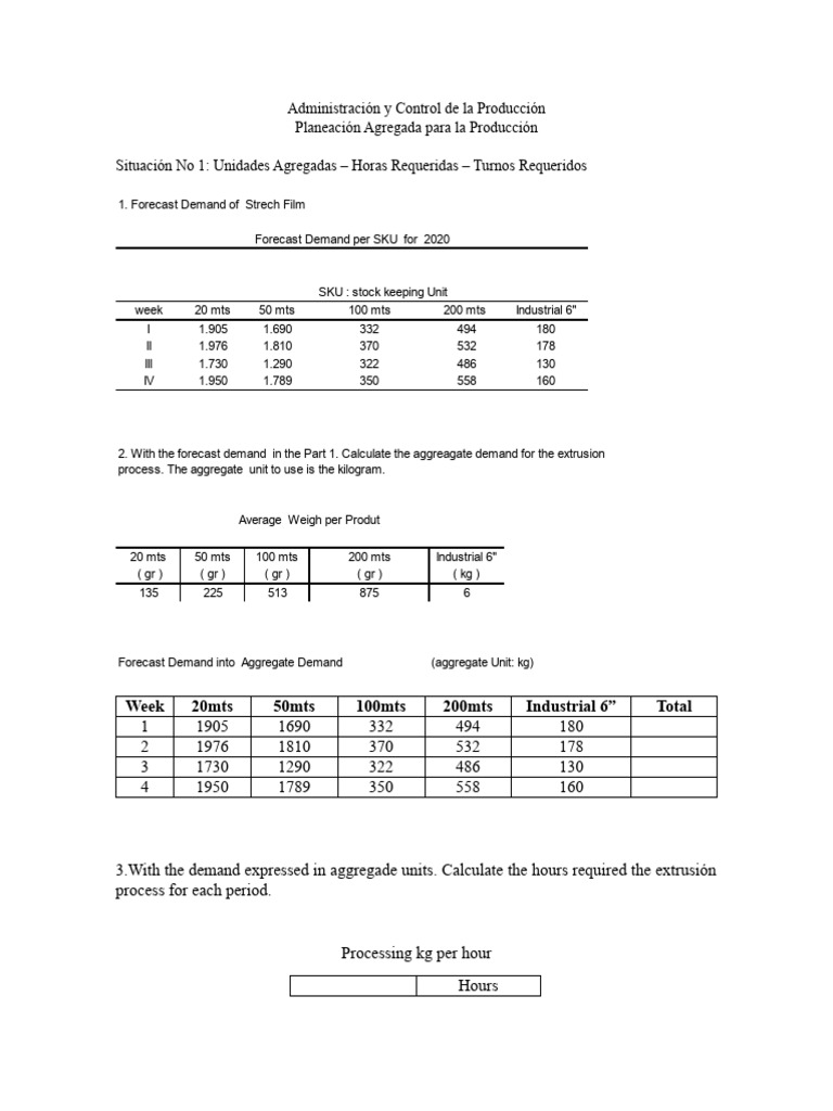 Planeación Agregada para La Producción | PDF | Process Engineering