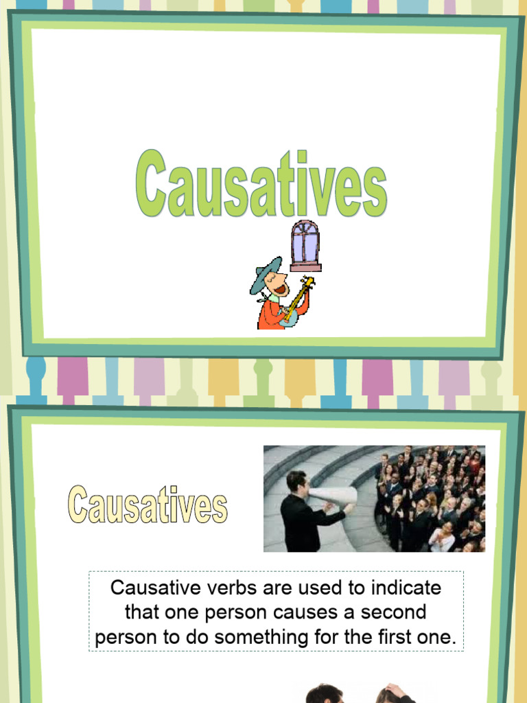 CAUSATIVES | Download Free PDF | Verb | Linguistic Typology