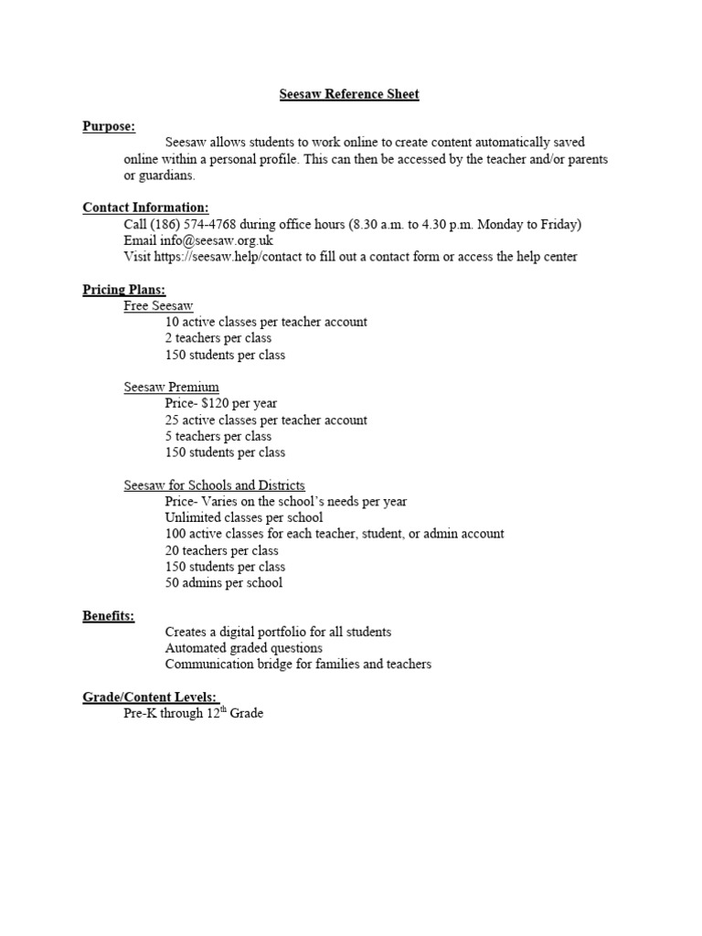 Reference Sheet For Website | PDF | Learning | Human Communication
