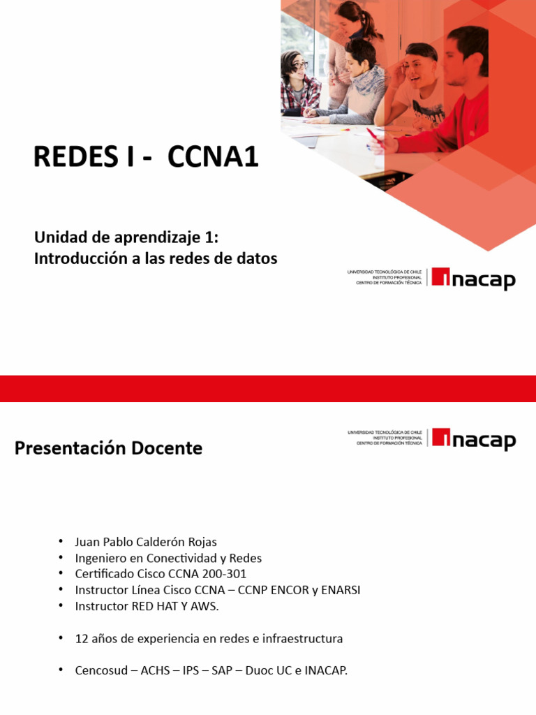 PPT Clase 1 - REDES I | PDF | Red de computadoras | Red de área amplia