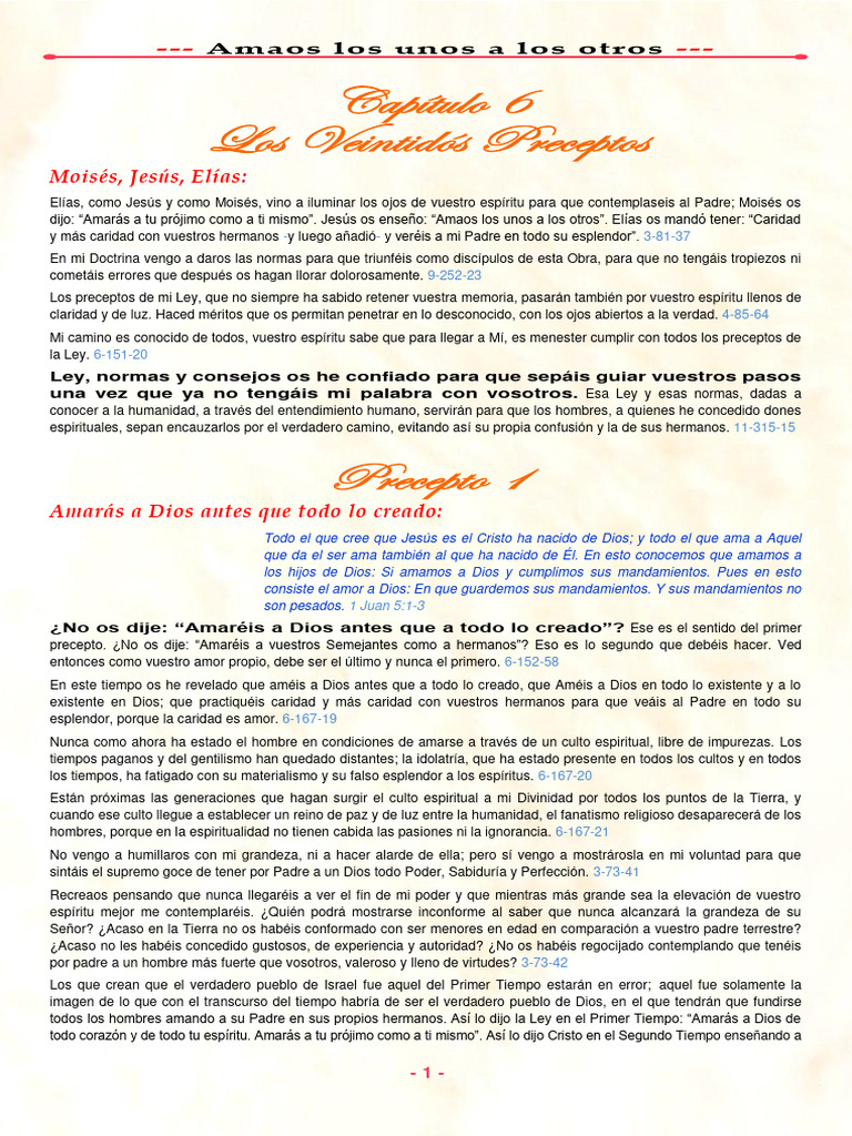 22 Los 22 Preceptos | PDF | Dios | Amor