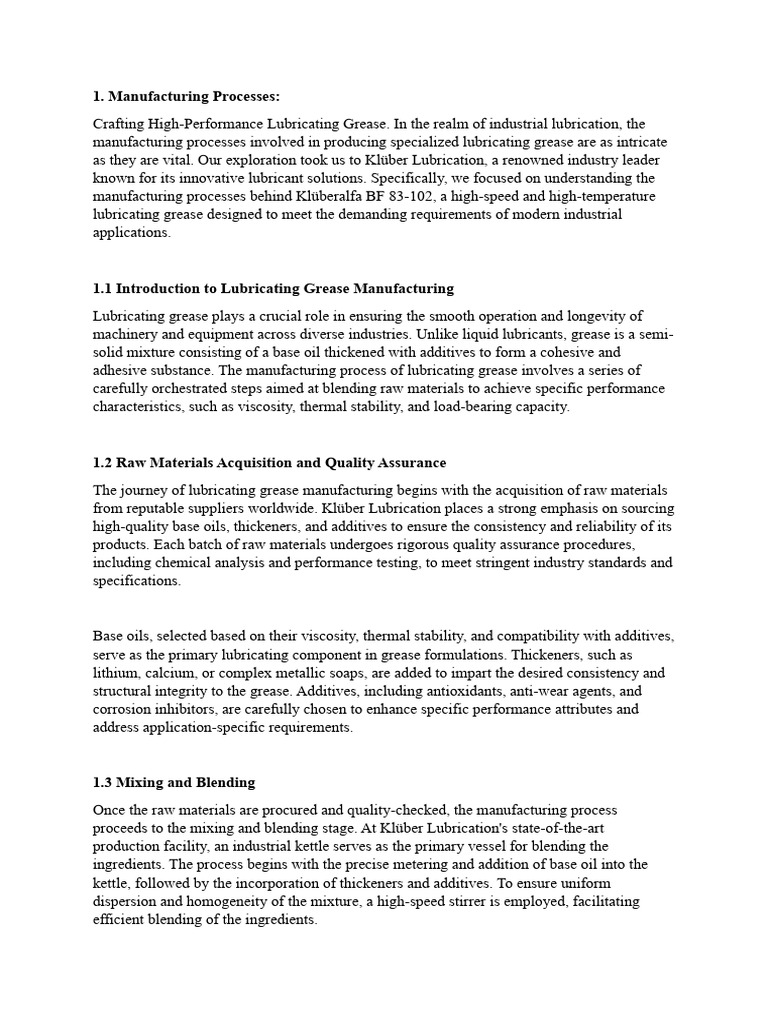manufacturing processes | PDF | Soap | Efficient Energy Use