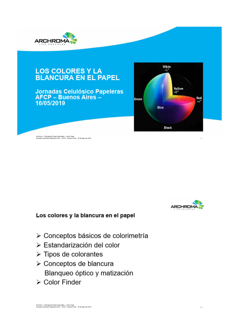 AFCP - Archroma | PDF | Color | Radiación electromagnética