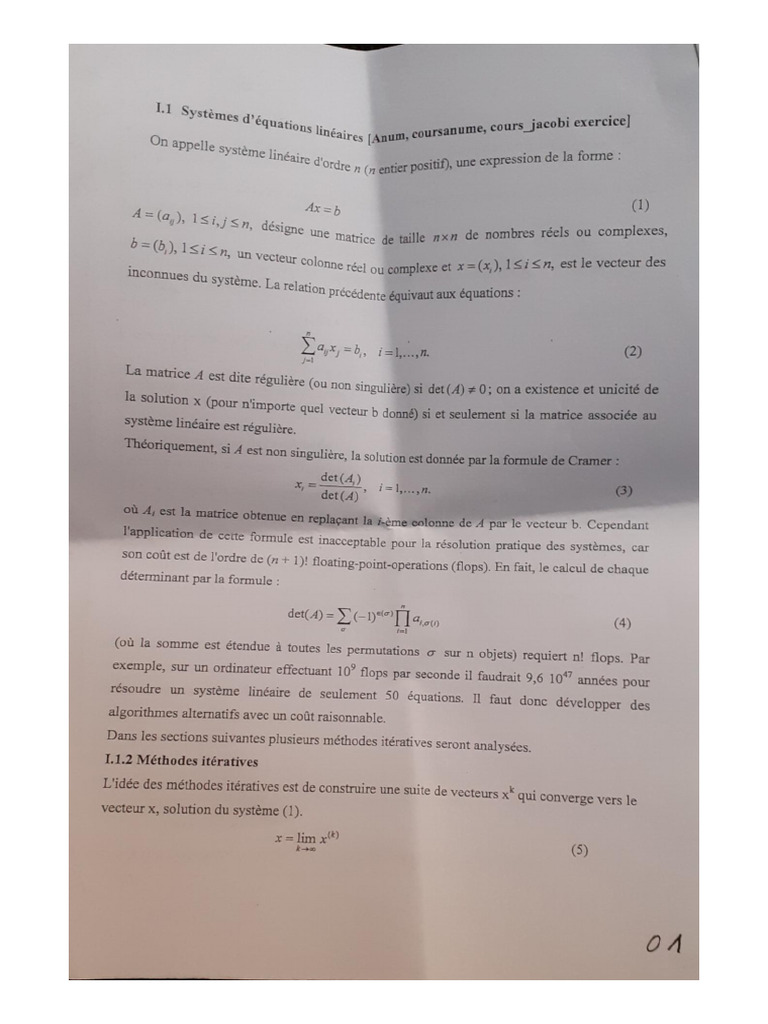 Cours 1 Méthode Numérique | PDF