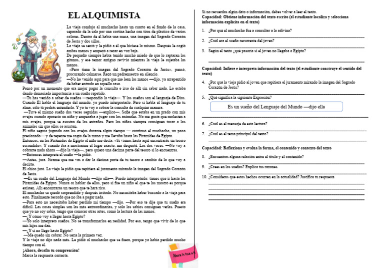 El Alquimista | PDF | Oración