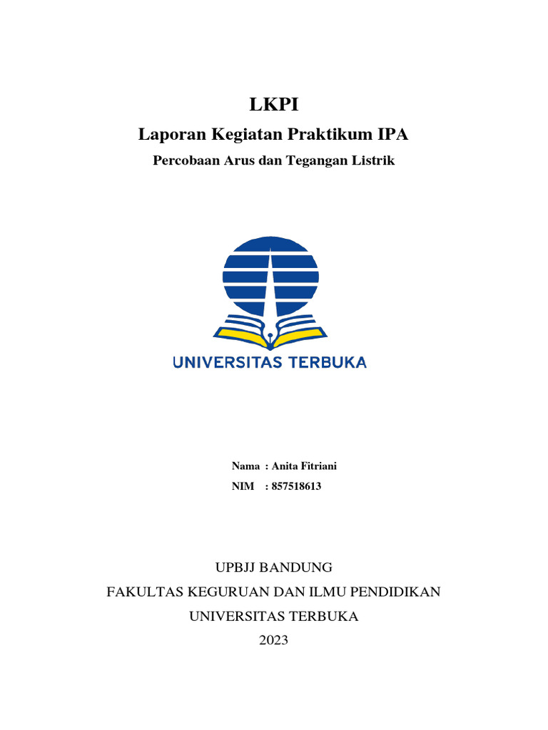 LKPI Arus Dan Tegangan Listrik | PDF