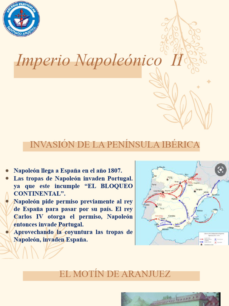 Invasión Napoleónica en España | PDF | Napoleón | Primer imperio francés