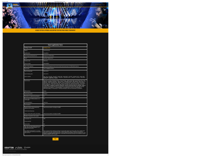PUBG MOBILE Esports License | PDF | Online And Offline