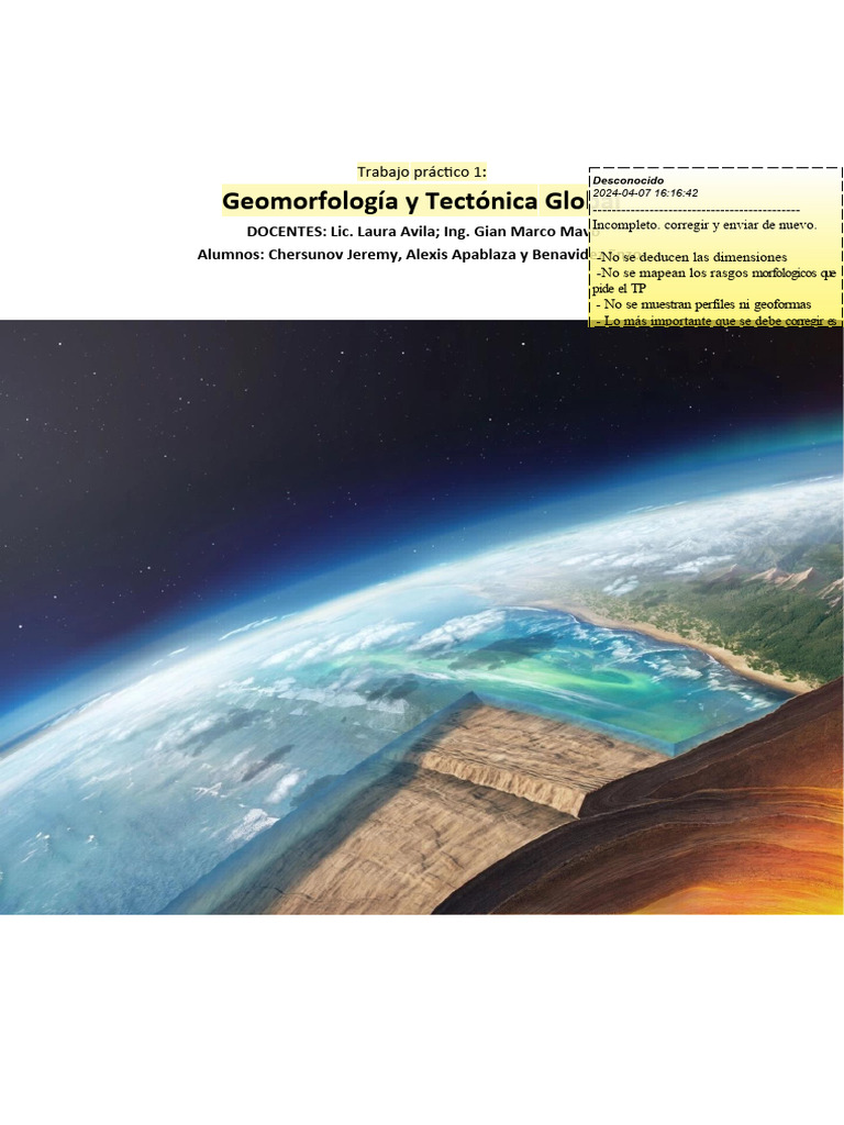 Geomorfología | PDF | Placas tectónicas | Temblores