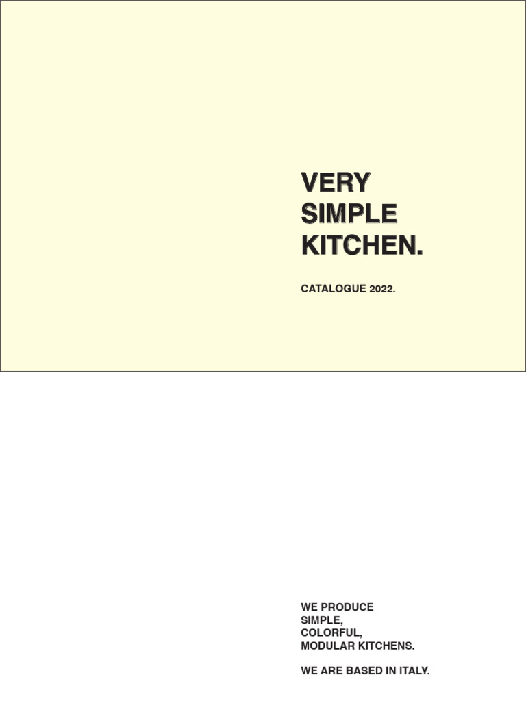 Italian Modular Kitchen Catalogue | PDF