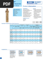 Anchor Bolt Projection Guide | PDF