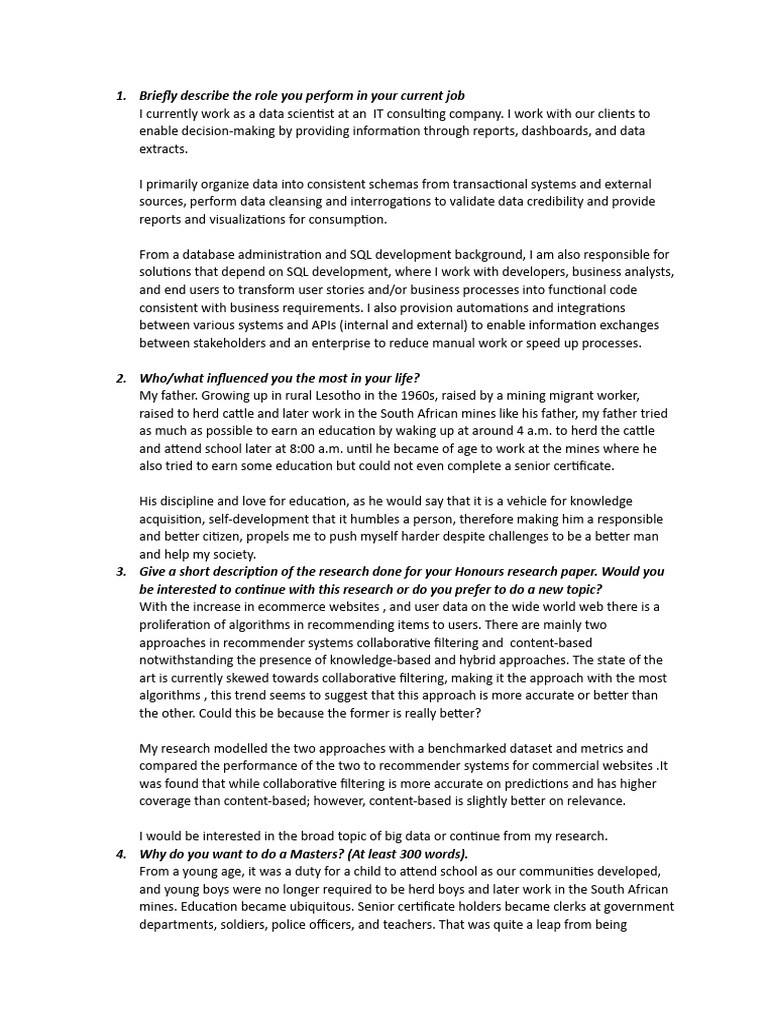 Master Questionaire | PDF | Information Science | Computing Master Questionaire | PDF | Information Science | Computing