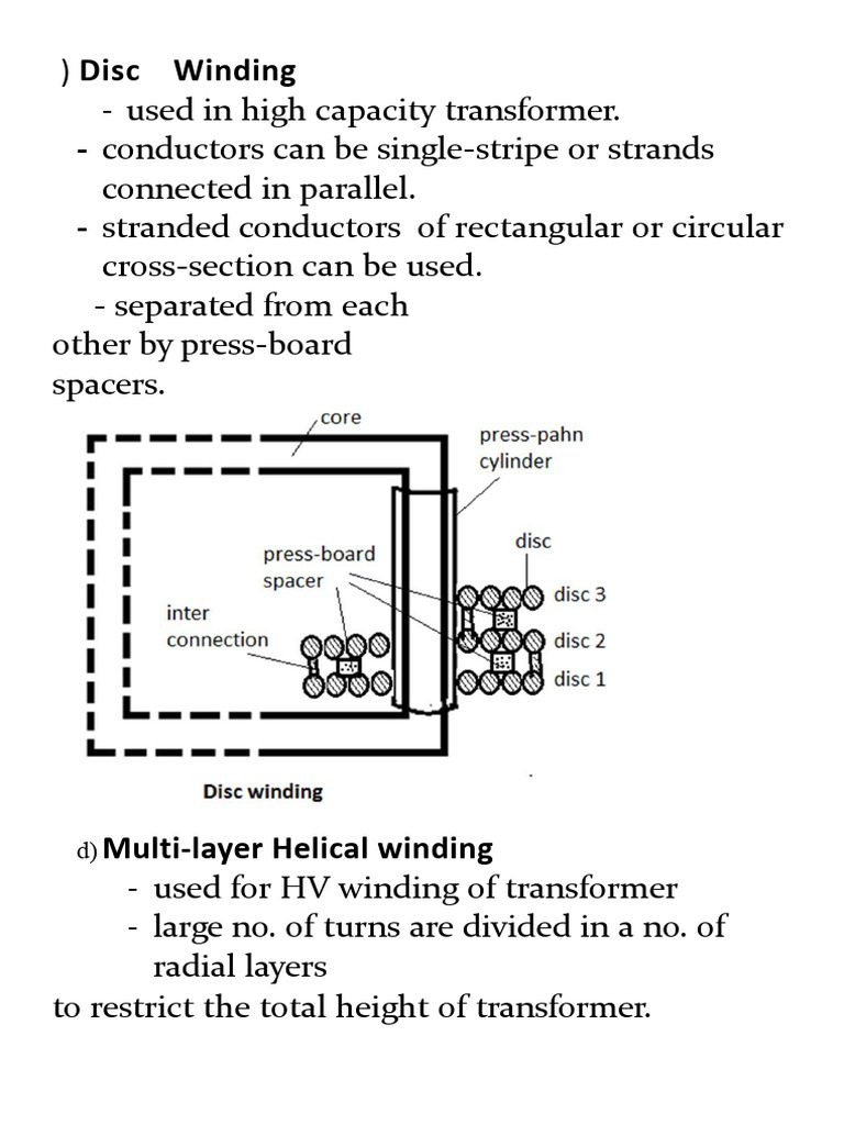 Disc Winding | PDF | Transformer | Rectifier