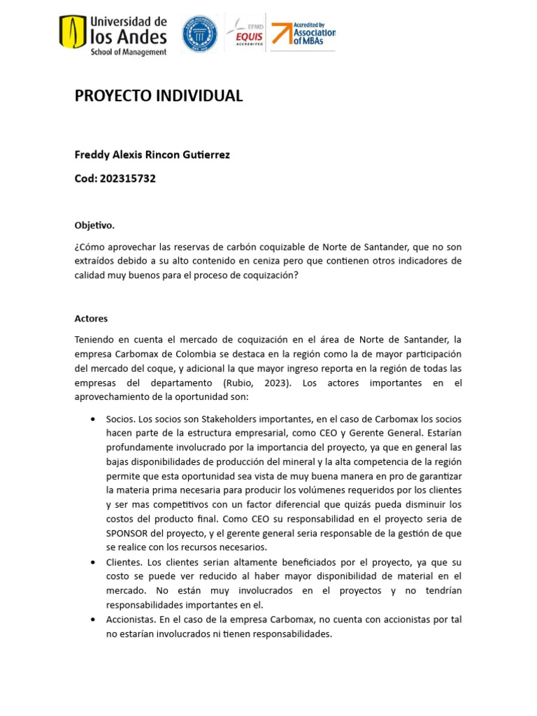 Proyecto Individual | PDF | Mercado (economía) | Business