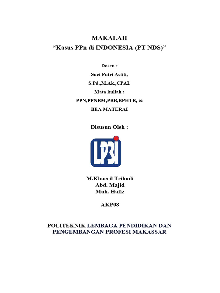 Kasus PPN Yang Terjadi Di Indonesia | PDF