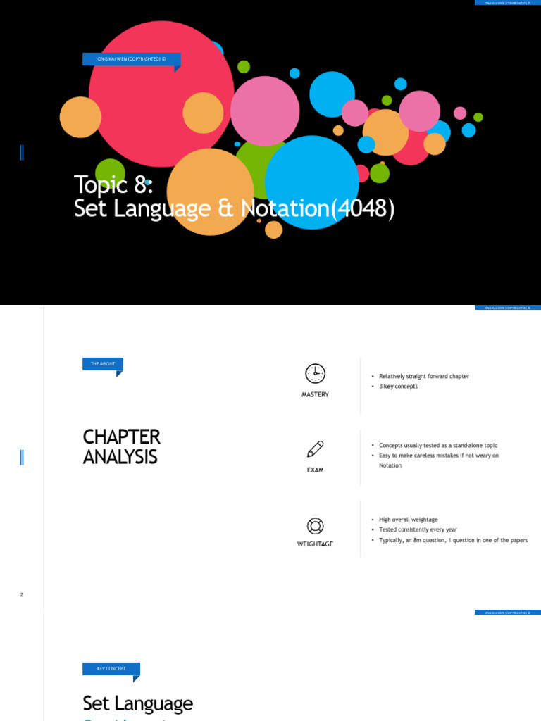 (E-MATH) Chapter 8 - Set Language & Notation | PDF | Set (Mathematics) | Numbers