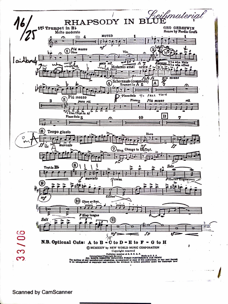 Rhapsody in Blue | PDF | Musical Forms