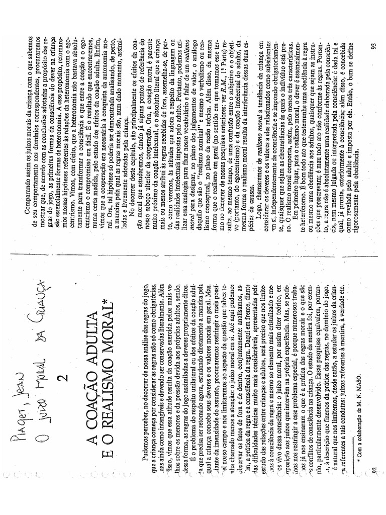 2 Texto - Desenvolvimento Moral | PDF