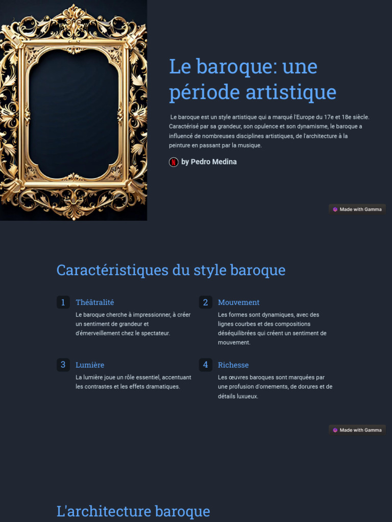 Le baroque : style et influence artistique | PDF | Baroque | Musique ...
