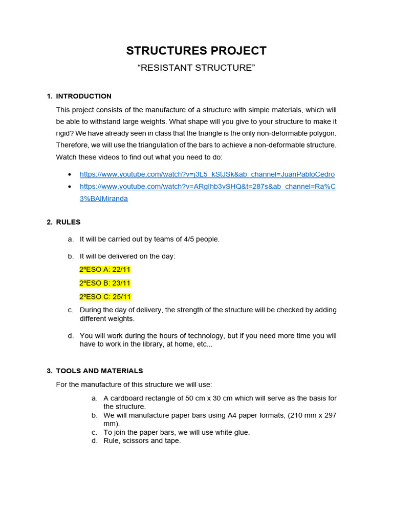 Trabajo 1ev - Structures | PDF | Paper | Triangle