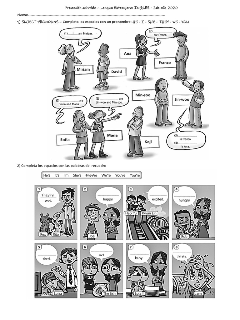 2do Año - Trabajo Integrador de Inglés | PDF