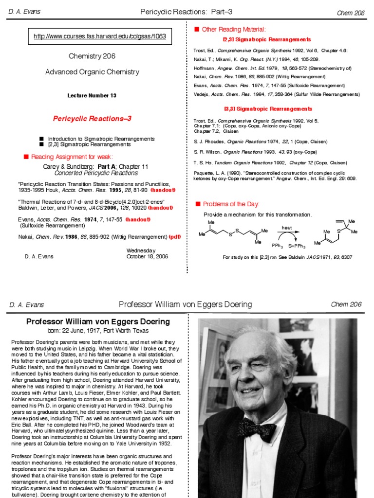 13 Pericyclic Rxns 3 | PDF | Unit Processes | Organic Chemistry