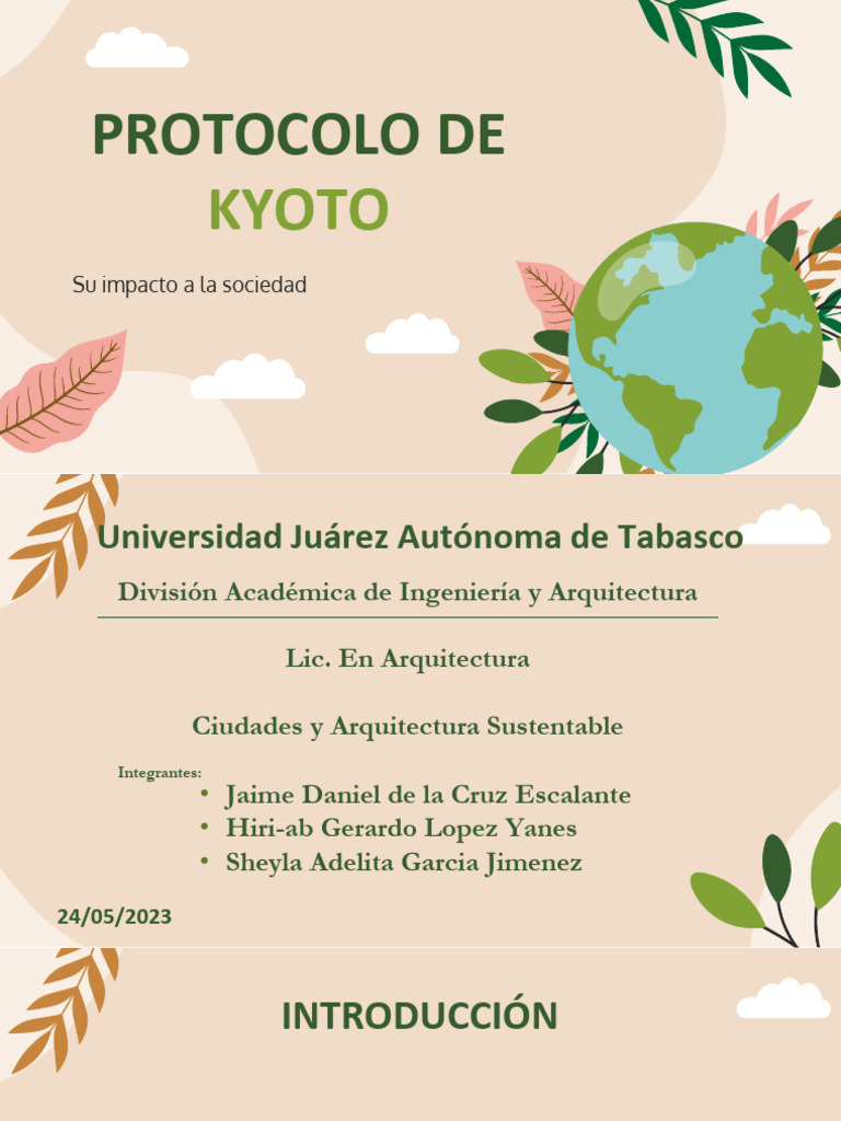 Protocolo de Kyoto y Acuerdo de Paris | Descargar gratis PDF | Gases de efecto invernadero ...