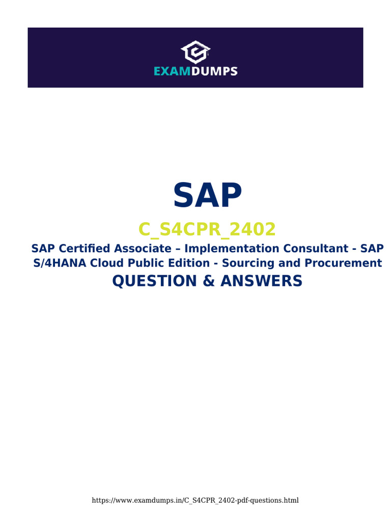 C S4CPR 2402 | Download Free PDF | Cloud Computing | Procurement