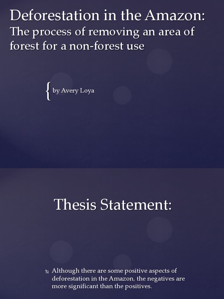 Amazon Deforestation | PDF