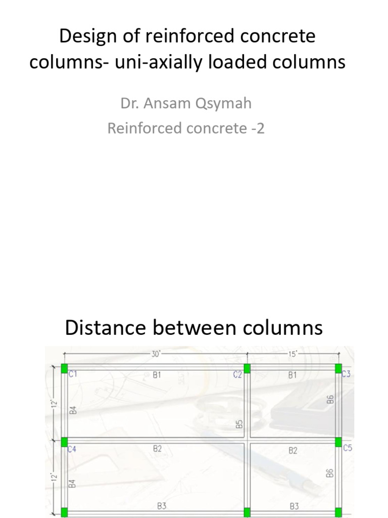 2 Uniaxially Loaded Column - Design and Analysis | PDF | Bending | Strength Of Materials